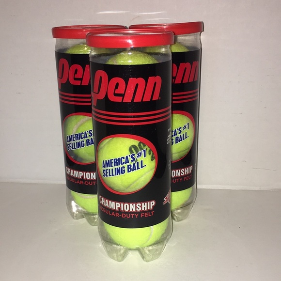 penn | Other | Penn Championship Regular Duty Tennis Balls 3 X 3 Balls ...